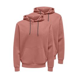 Only & Sons ONLY & SONS Sweatshirt / Hoodie Ceres in Ash rose | Gr.: XXL