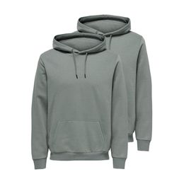 Only & Sons ONLY & SONS Sweatshirt / Hoodie Ceres in Castor gray | Gr.: L