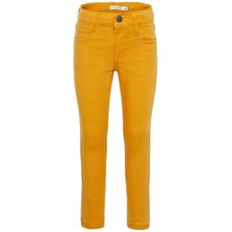 name it Jungen Twill-Hose Stretch gelb | Gr.: 80