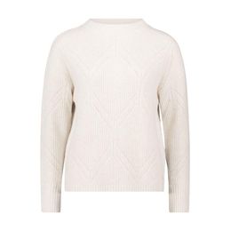 BETTY & CO BETTY & CO Strickpullover mit Struktur in Bright Cream Melange | Gr.: 42