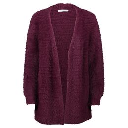 BETTY & CO BETTY & CO Strick-Cardigan ohne Verschluss in Dark Aubergine | Gr.: 40