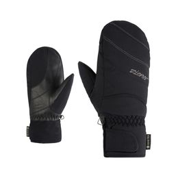 F&auml;ustlinge Ziener "KATIMANA-Z GTX MITTEN", Damen, Gr. 6,5, schwarz, Materialmix, Handschuhe F&auml;ustlinge