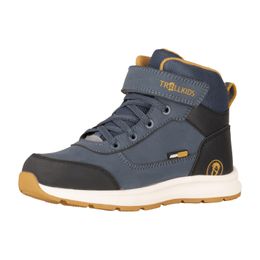 Trollkids Mädchen Sneakerboots "KIDS STAVANGER MID CUT XT", Gr. 37nordic blau, mystic blau, Mesh, Synthetik, Schuhe, wasserdicht, Klettverschluss,