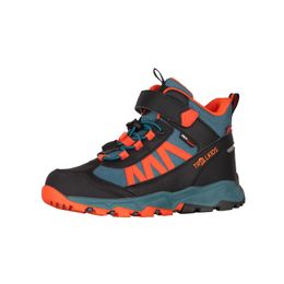 Trollkids Kinder Wanderschuh "KIDS TRONFJELL HIKER MID", Gr. 37stormy blau, flame orange, schwarz, Mesh, Synthetik, Schuhe, wasserdicht