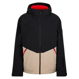 Skijacke Ziener "TOBIN-Z jacket man", Herren, Gr. 46, beige (sandstone), Obermaterial: 100% Polyester (recycelt); Futter: 100% Polyester; Futter 2: 100% Polyamid; Wattierung: 100% Polyester (recycelt), Jacken