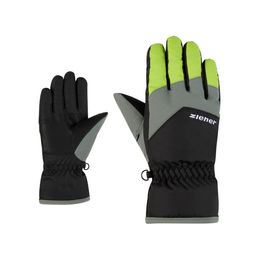 Ziener M&auml;dchen Skihandschuhe "LANDO-Z glove junior"schwarz.lime gr&uuml;n, Gr. 3, Obermaterial: 100% Polyester; Innenseite: 100% Polyester; Futter: 100%