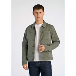 Hemdjacke LINDBERGH "LINDBERGH Hemdjacke", Herren, Gr. L, army, Obermaterial: 98% Baumwolle, 2% Elasthan, lässig geschnitten, Jacken