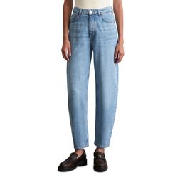 Marc O'Polo Relax-fit-Jeans MARC O'POLO "aus TENCEL&trade; Lyocell mit Baumwolle", Damen, Gr. 29, L&auml;nge 32, blau (light blau), Obermaterial: 76% Lyocell, 24% Baumwolle, unifarben, relaxed fit kn&ouml;chelfrei, Jeans
