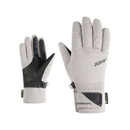 Skihandschuhe Ziener "KLENN-Z GTX PR glove lady", Damen, Gr. 6,5, light mélange, Materialmix, Handschuhe