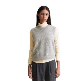 Marc O'Polo Damen Strickpullover "aus softem Schurwolle-Mix"stone melange, Gr. XS, MARC O'POLO DENIM, unifarben, Obermaterial: 72% Schurwolle, 26% Polyamid, 2%
