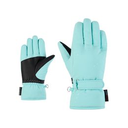 Skihandschuhe Ziener "LAMONIA-Z PR glove junior", M&auml;dchen, Gr. 5,5, radiant lagoon, Obermaterial: 100% Polyester; Innenseite: 100% Polyester; Futter: 100% Polyester; Wattierung: 100% Polyester, Handschuhe
