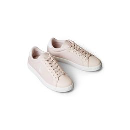 Sneaker Calvin Klein Jeans "CUPSOLE LACE UP PU MG", Damen, Gr. 37, beige (hellbeige, weiß), Lederimitat, Textil, unifarben mit Farbeinsatz, Schuhe, Schnürschuh, Halbschuh, Freizeitsneaker, Casual-Schnürer mit CK-Logo