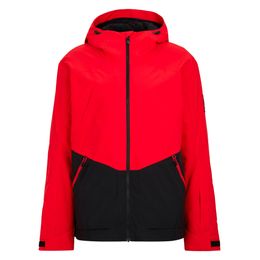 Skijacke Ziener "TOBIN-Z jacket man", Herren, Gr. 46, rot, Obermaterial: 100% Polyester (recycelt); Futter: 100% Polyester; Futter 2: 100% Polyamid; Wattierung: 100% Polyester (recycelt), Jacken