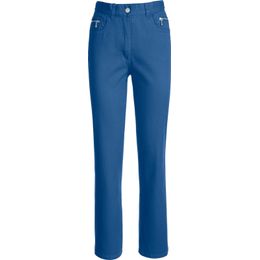 CRÉATION L Damen 5-Pocket-Jeans gerade geschnitten blue-stone-washed Größe 215