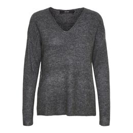 V&eacute;ro Moda Vero Moda Pullover 'Lefile' Damen Gr&ouml;&szlig;e L graumeliert