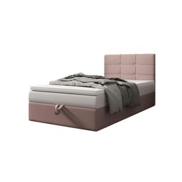 Höffner Boxbett mit Stauraum Matratze H3 und Topper Duo 2 beige Maße (cm): B: 90 H: 102 » Höffner