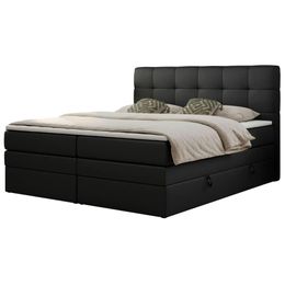 Höffner Boxspringbett mit Bettkasten Luka King schwarz Maße (cm): B: 120 H: 110 » Höffner