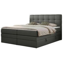 Höffner Boxspringbett mit Bettkasten Luka King grau Maße (cm): B: 120 H: 110 » Höffner