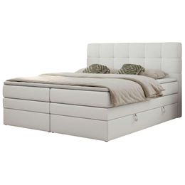 H&ouml;ffner Boxspringbett mit Bettkasten Luka King &brvbar; wei&szlig; &brvbar; Ma&szlig;e (cm): B: 200 H: 110 &raquo; H&ouml;ffner
