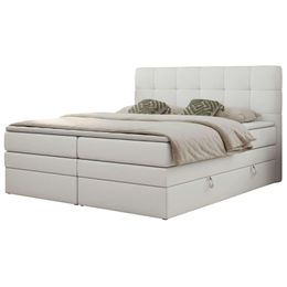 Höffner Boxspringbett mit Bettkasten Luka King weiß Maße (cm): B: 160 H: 110 » Höffner