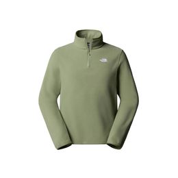The North Face Sportpullover 'Glacier' Herren Gr&ouml;&szlig;e XXL khaki / wei&szlig;