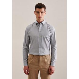 Seidensticker Businesshemd &raquo;Slim&laquo; Slim Langarm Covered-Button-Down-Kragen Druck beige S (38) - normale &Auml;rmell&auml;ngen normale &Auml;rmell&auml;ngen S (38)...