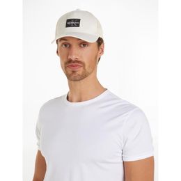 Calvin Klein Jeans Trucker Cap »MONO LOGO PATCH TRUCKER HAT« mit Logopatch, unisex Eggshell