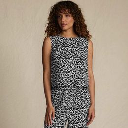 LANDS' END Ärmelloses Top, Damen,  Schwarz, Baumwolle/Viskose/Baumwoll-Mischung, by Lands' End