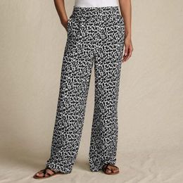 LANDS' END Dehnbund-Hose, Damen,  Schwarz, Baumwolle/Viskose/Baumwoll-Mischung, by Lands' End