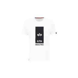 Alpha Industries T-Shirt »Block Logo T-Shirt« white XXL XXL Flag Label am linken Ärmel