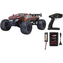 Jamara RC-Monstertruck &raquo;Brecter Truggy BL 4WD&laquo; 1:10, 2,4 GHz, mit LED rot RC-Monstertruck