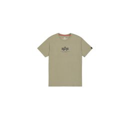 Alpha Industries T-Shirt »Basic T-Shirt ML« olive L L Single Jersey Stoff