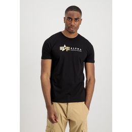 Alpha Industries T-Shirt »Alpha Label T-Shirt FP« black S S Grammatur: 160 g/m²