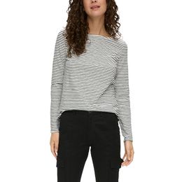 s.Oliver Langarmshirt mit U-Boot Ausschnitt white stripe 42 42 Langarmshirt von s.Oliver