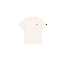 Alpha Industries T-Shirt »Backprint T-Shirt« vintage white 3XL 3XL Single Jersey Stoff