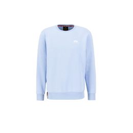 Alpha Industries Sweater »Basic Sweatshirt SL« light blue M M Brushed Fleece Stoff