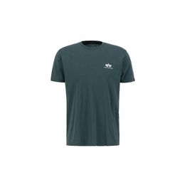 Alpha Industries T-Shirt »Basic T-Shirt SL« navy green M M Single Jersey Stoff