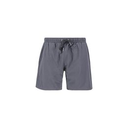 Alpha Industries Shorts »Hydrochromic AOP Swimshort« greyblack M - Normalgrößen Normalgrößen M Außenliegender Kordelzug mit geprägten Ösen