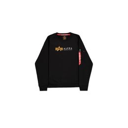 Alpha Industries Sweater »Alpha Label Sweatshirt« black XL XL Brushed Fleece Stoff