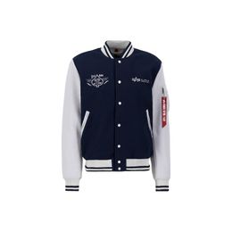 Alpha Industries Bomberjacke »Varsity Air Force Jacket« ultra navy XL XL Kunst Melton Stoff