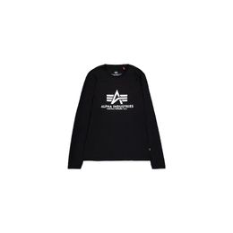 Alpha Industries Longsleeve »Basic Longsleeve BL« black L L Single Jersey Stoff