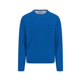 Fynch-Hatton Strickpullover mit Logo Stickerei strong blue XXL XXL Feinstrickpullover von Fynch-Hatton