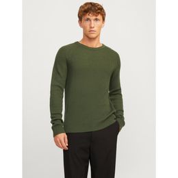 Jack & Jones JACK & JONES Rundhalspullover »JJPANNEL KNIT CREW NECK AW24« Kombu Green S S Pullover von Jack & Jones