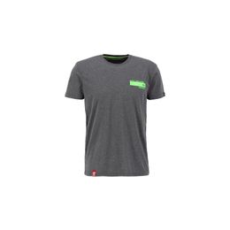 Alpha Industries T-Shirt »Blount Ave T-Shirt« charcoal heather 3XL 3XL Alpha Logo Loop Label am Saum