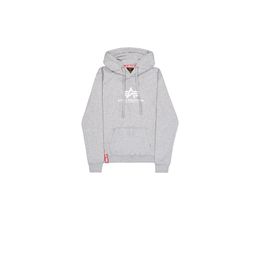 Alpha Industries Hoodie »New Basic Hoodie BL W« grey heather M M Single Jersey Stoff