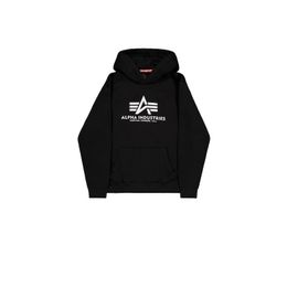 Alpha Industries Hoodie »Basic Hoodie Carbon« black / silver XXL XXL Brushed Fleece Stoff