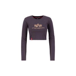 Alpha Industries Sweater »Basic Cropped Longsleeve W« Plum XS XS Grammatur: 200 g/m²