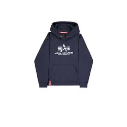 Alpha Industries Hoodie »Basic Hoodie BL« navy S S Brushed Fleece Stoff