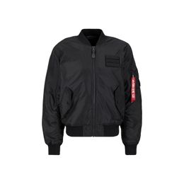 Alpha Industries Bomberjacke »MA-1 FLC Rev« black/orange XXL XXL Wendbare Jacke 2-in-1
