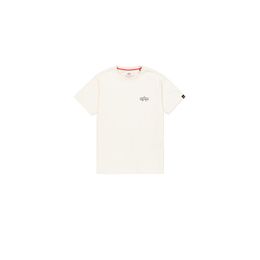 Alpha Industries T-Shirt »Signature Backprint T-Shirt« vintage white L L Single Jersey Stoff